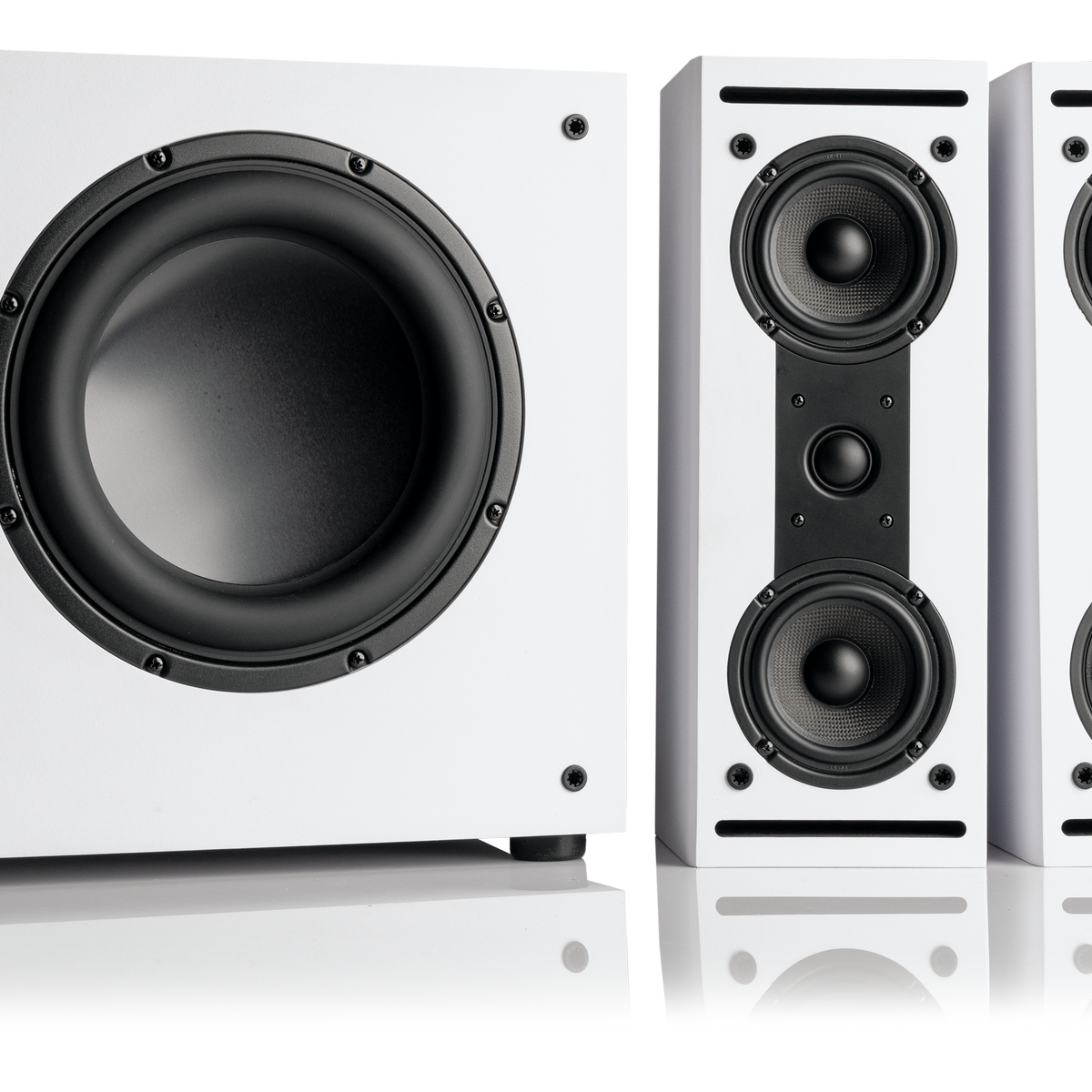 10E CG23M 2.1 STEREO SYSTEM - WHITE – Rogersound Labs